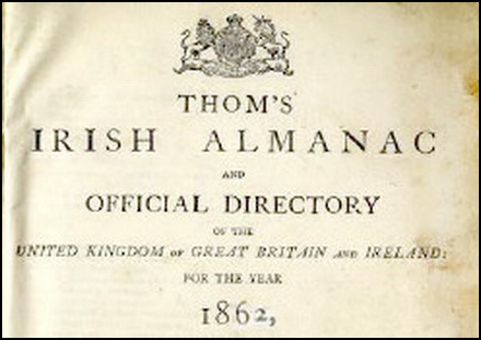 Lurgan Ancestry ~ Thom's Irish Almanac and Official Directory 1862